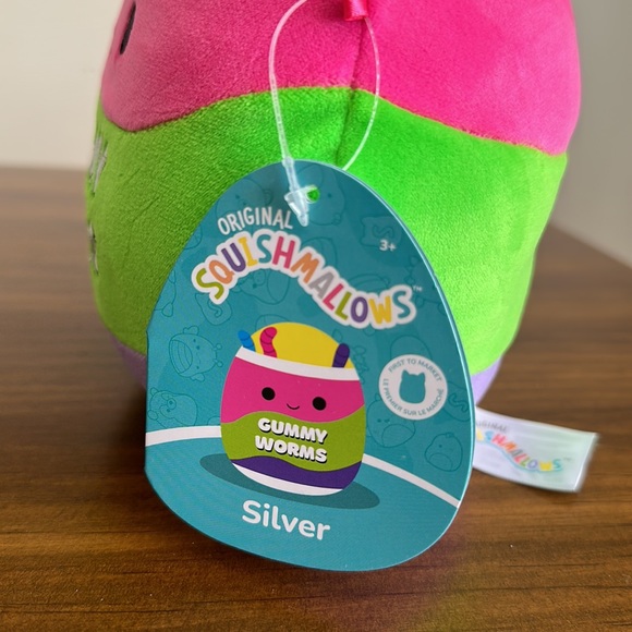 Squishmallows | Toys | Silver The Gummy Worms Squishmallow 75 Junk Food ...